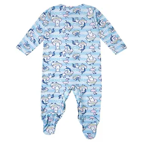 Macacão com pezinho bebê pool party viscolycra tip top