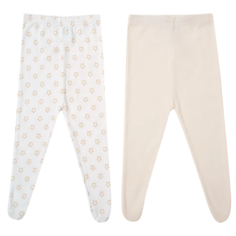Kit underwear bebê calça culote com pezinho tip top