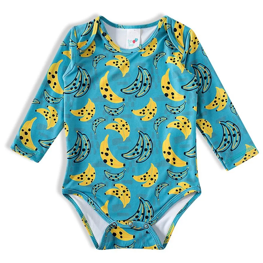 Body praia banana bebê proteção UV50+ - Body Praia Banana Bebê Proteção ...