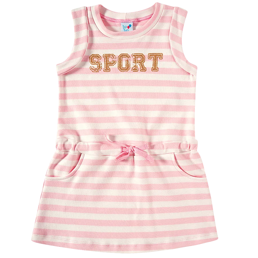 Vestido toddler suedine fio tinto sports tip top