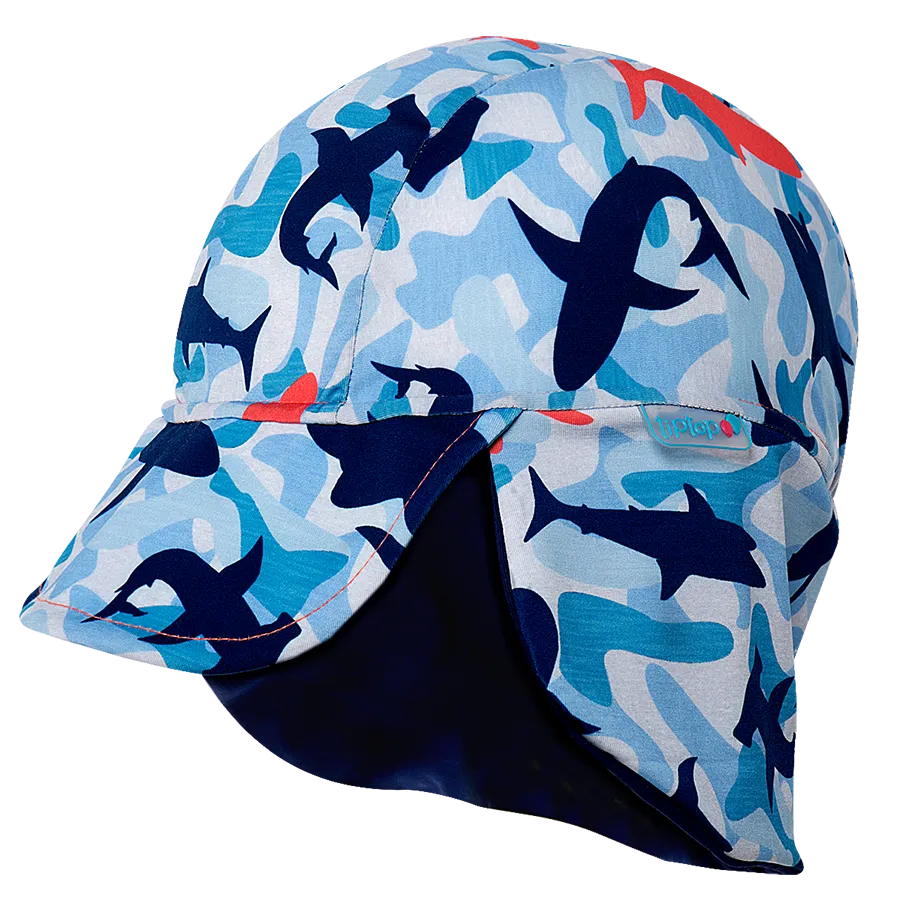 Boné Praia Tubarão lycra Toddler Proteção UV50+
