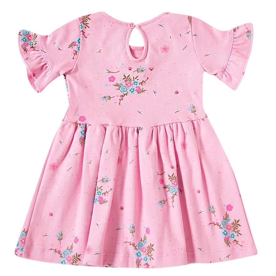 Vestido manga curta floral suedine kids tip top - Vestido Manga Curta ...
