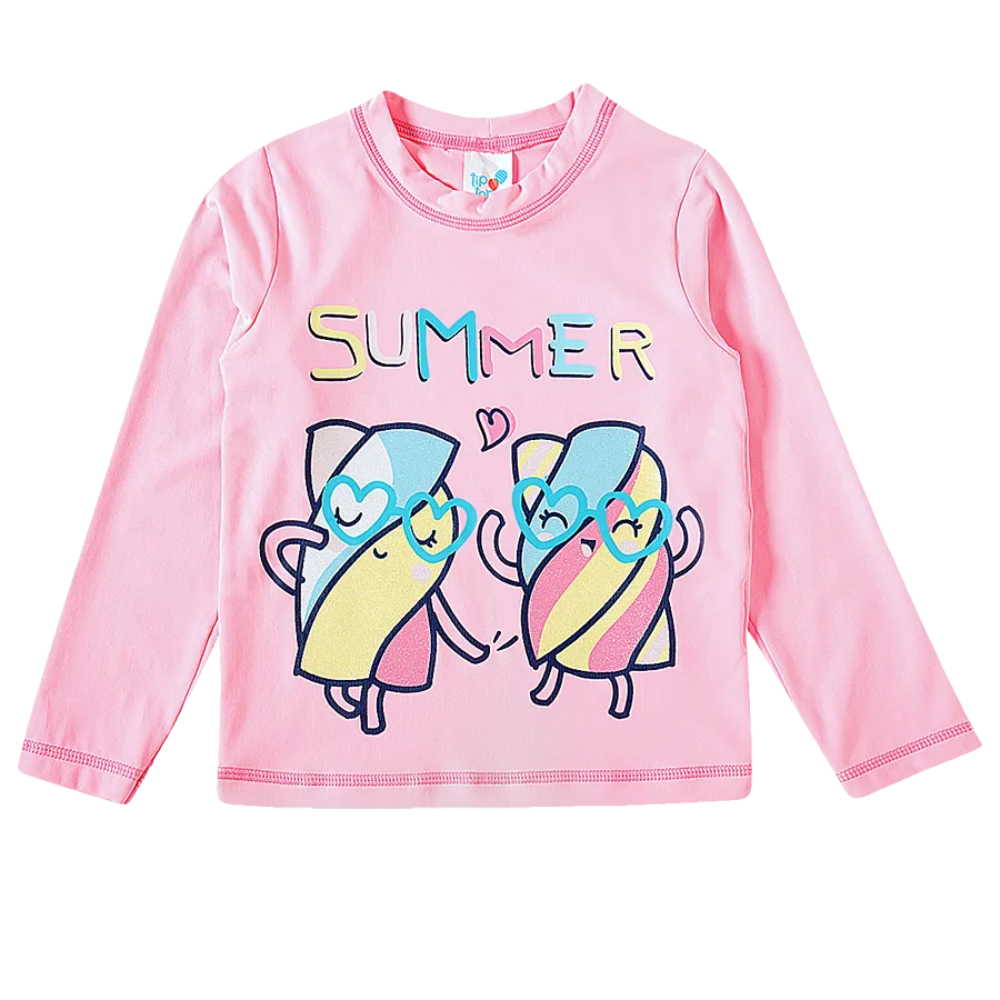 Kit Praia 5 Peças Marshmellow Lycra Kids Proteção UV 50+ - Kit Praia 5 ...