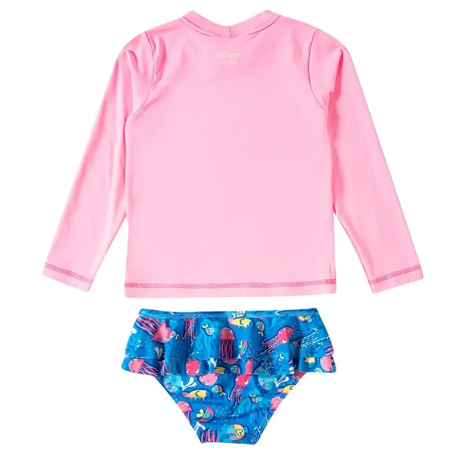 Conjunto praia kids oceano lycra proteção uv 50+ tip top - Conjunto ...