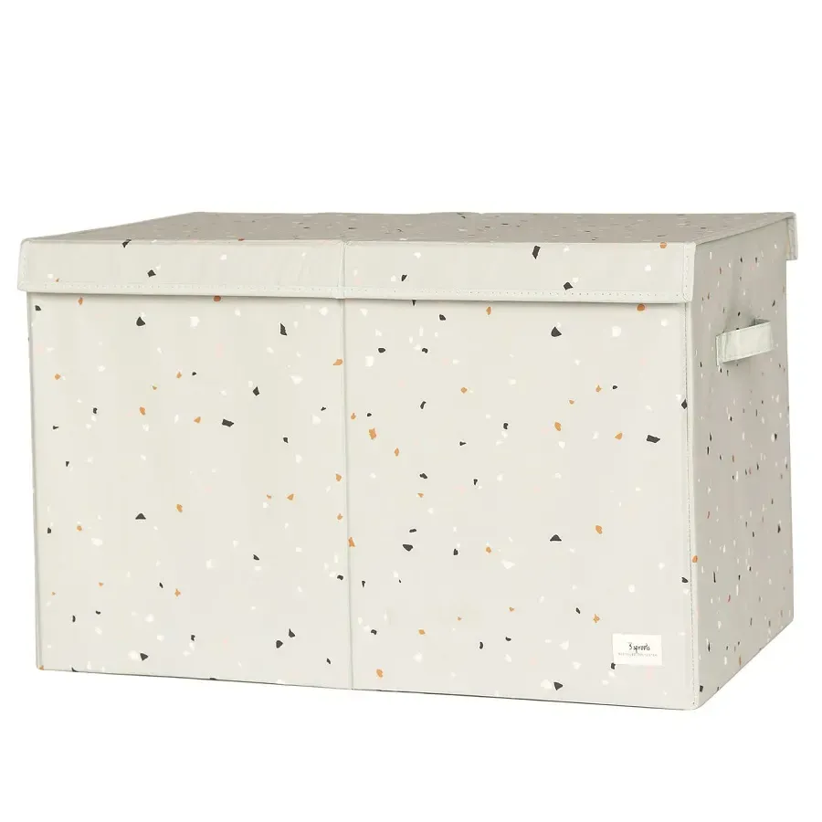Organizador retangular reciclado terrazzo 39x63x38cm verde 3 sprouts - Organizador Retangular ...