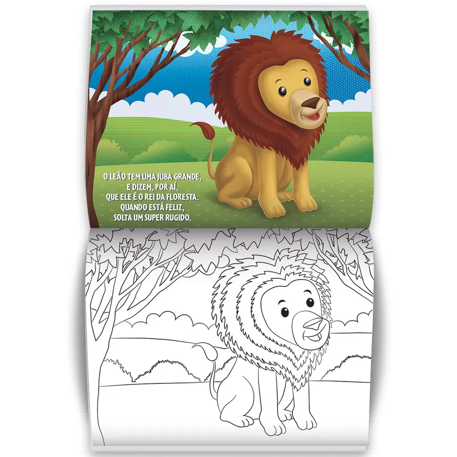 Livro Para Colorir Copie E Pinte Animais Cachorro E Porquinho Blu Editora