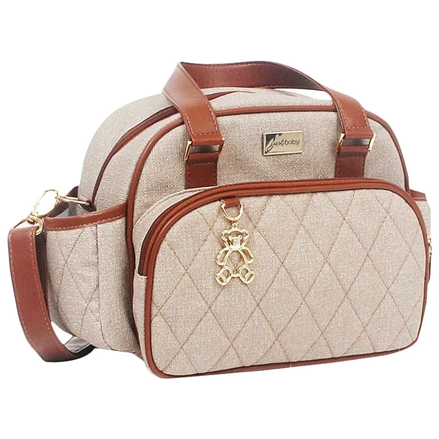 Frasqueira Térmica Chicago Bege Just Baby - Frasqueira Térmica Chicago ...