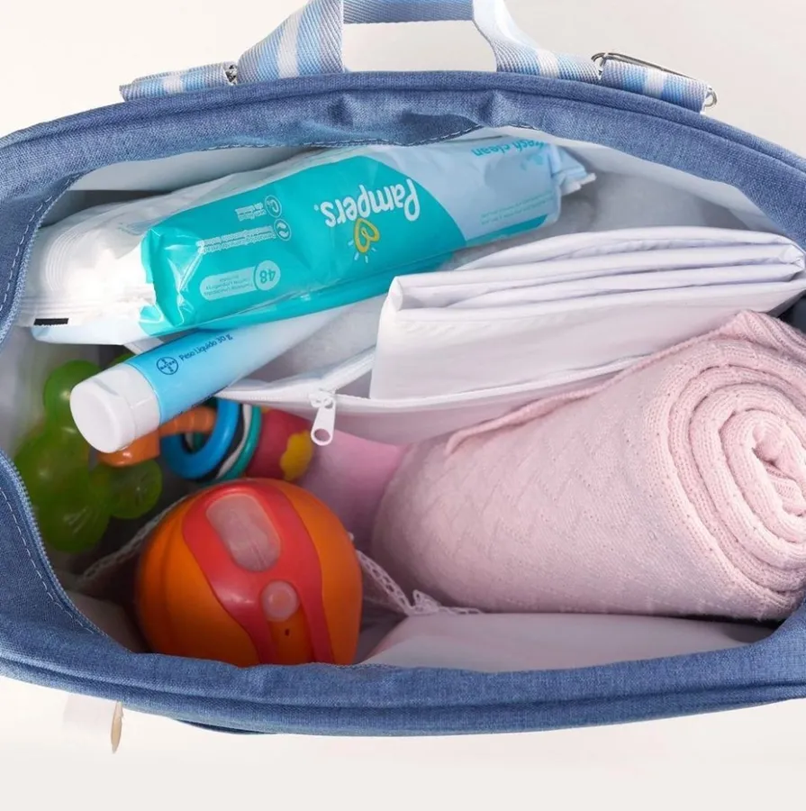 Mochila candy com trocador azul hey baby - Mochila Candy Com Trocador ...