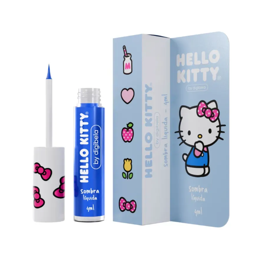 Sombra liquida azul hello kitty